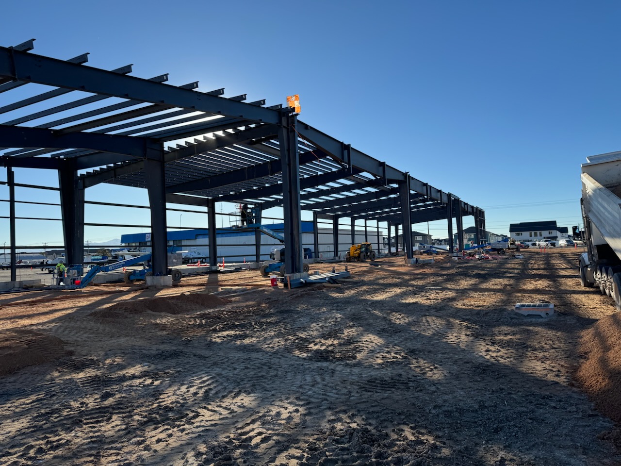 Western Fab Hangars Construction Progress